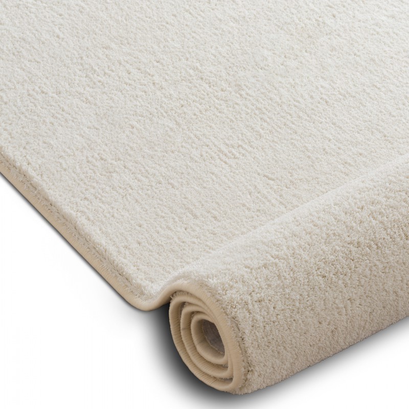 Moqueta VELVET MICRO crema 031 llanura color sólido - Rollos