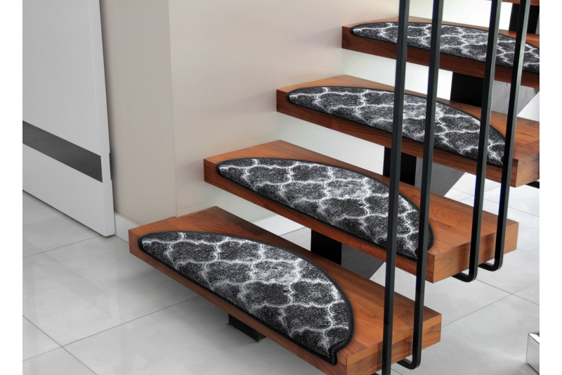 Alfombras para escaleras CLOVER gris - Cubierta para escaleras