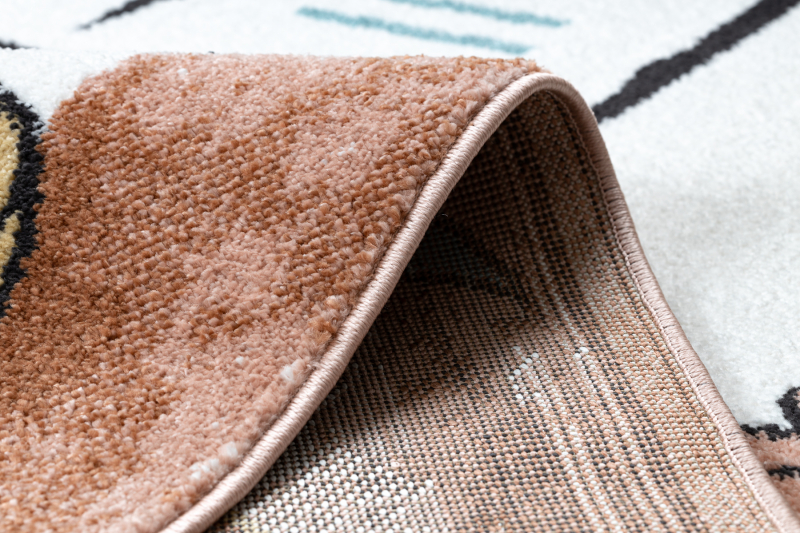 Matta FUN Hop för barn, hoppa hage, djur rosa - Barnmattor