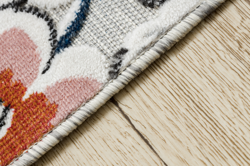 Covor Structural BOTANIC 65239 Flori, tesut plat pe balcon, terasa ...