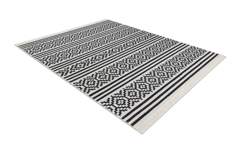 Szőnyeg TWIN 22996 geometrikus, csík pamut, kétoldalas, ökológiai ...