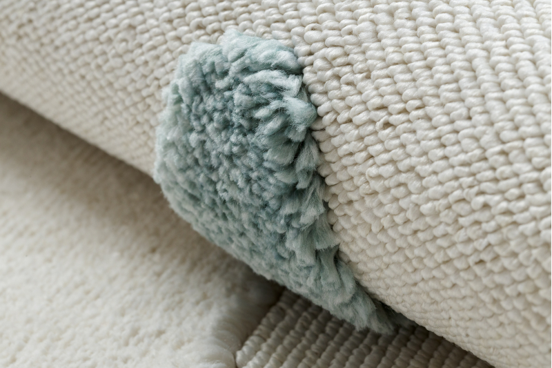 Alfombra YOYO GD63 blanco / azul oscuro - Nube, gotas para niños ...