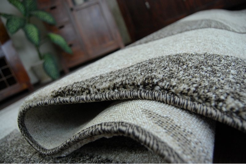 Carpet SHADOW 8594 brown / light beige - Carpets modern frise