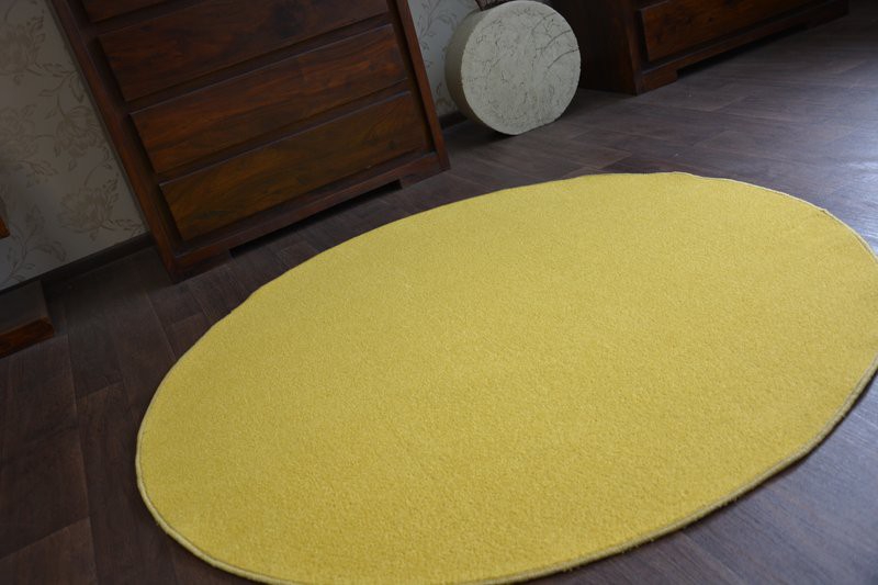 Teppich rund ETON gelb - Nach Maß
